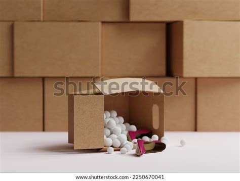 Red High Heels Falling Out Cardboard Stock Illustration 2250670041 Shutterstock