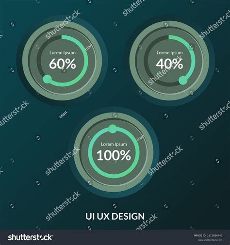 Progress Bar On Dark Green Background Stock Vector Royalty Free Shutterstock