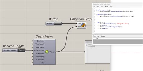 convert depended views to independent view in rhinoinside revit revit
