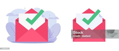 확인 및 유효한 전자 메일 메시지 아이콘 벡터 확인 또는 통과 확인 눈금 표시 메일 편지 플랫 그래픽 일러스트레이션 정정 투표 답변 또는 봉투 클립 아트에서 업데이트 된