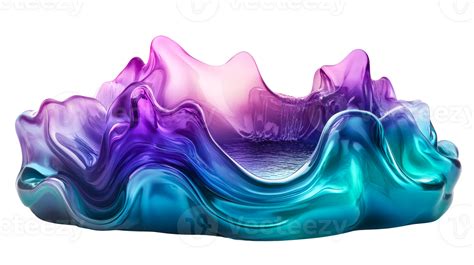 Vibrant Abstract Design With Fluid Forms 62795435 Png
