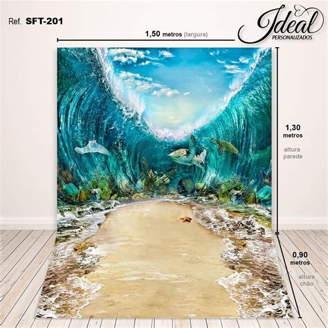 Fundo Fotográfico Em Tecido Moana Mar 1 5x2 2m Sft 201 Mercado Livre