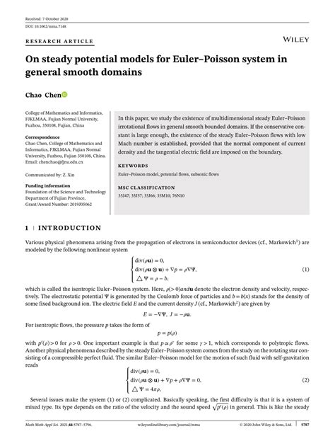 on steady potential models for euler poisson system in general smooth
