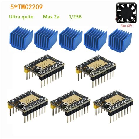 Tmc2209 Stepper Motor Driver Controller Tmc 2209เครื่องยนต์ Stepping Module 3d ไดรเวอร์เครื่อง