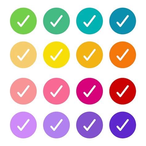 Colorful Check Mark Images Free Download On Freepik