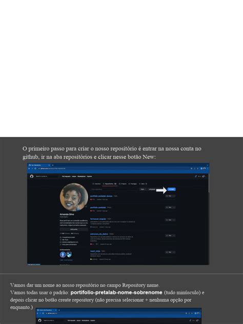 Criando O Nosso Repositório No Github Pdf Informática
