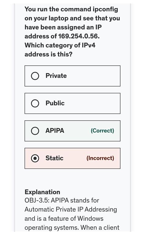 how to recognize ip address types for core 2 r wgucybersecurity