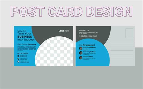 Post Card Design Template 26236166 Vector Art At Vecteezy