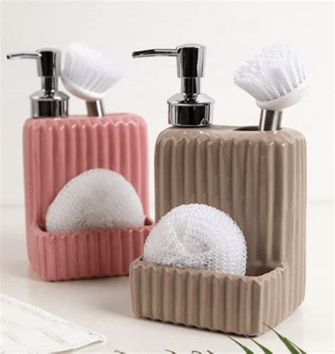 주방 인테리어 키친 세라믹 디스펜서 주방 부엌 데코 꾸미기 소품 용품 수세미 보관 수납 욕실 화장실 에이블리