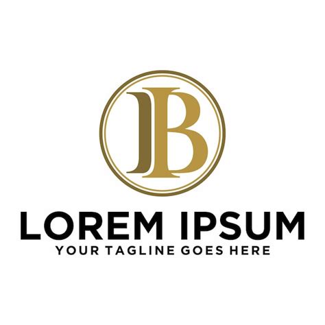 Logo De La Lettre Initiale De La Banque Bi Vecteur Premium