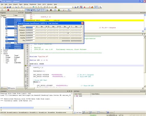 How To Interface Led To Lpc1768 Microcontroller Arm Cortex