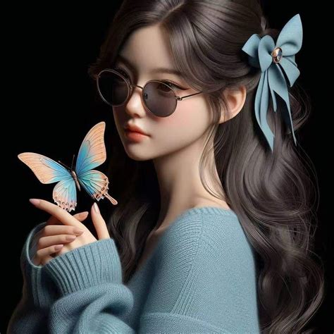 صور بنات كيوت كرتون خلفيات ساحرة ثلاثية الأبعاد للفيس بوك