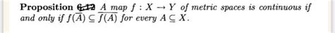 solved proposition 6 12 a map f x y of metric spaces is
