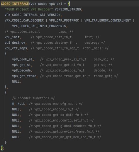 `libvpx`的使用方法简析 [simple decoder c] webmproject