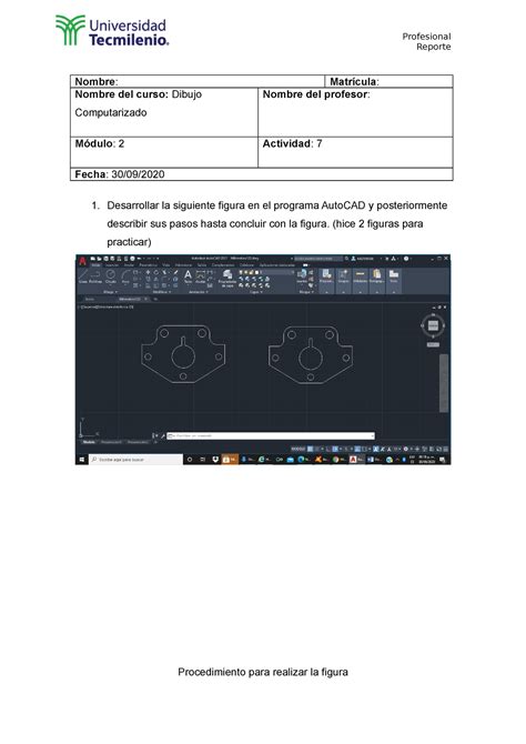 actividad 7 dibujo computarizado profesional reporte nombre