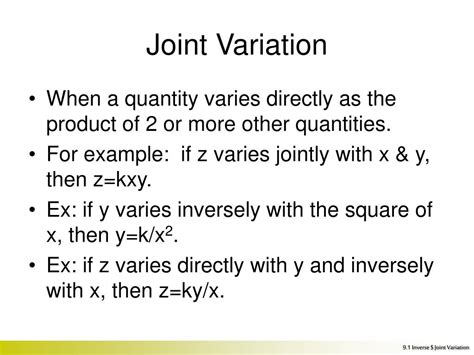 PPT 9 1 Inverse Joint Variation PowerPoint Presentation Free Download ID 6753360