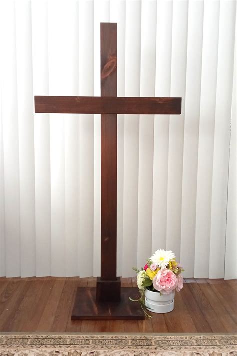 Large Wooden Cross Home Blessing Memorial Yard Cross Beautiful