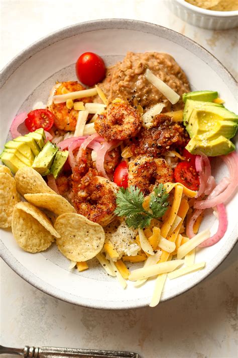 Spicy Shrimp Taco Bowls Suebee Homemaker