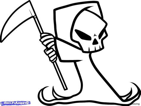 Simple Grim Reaper Drawing At Getdrawings Free Download