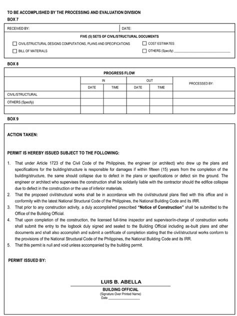 Civil Structural Permit Pdf