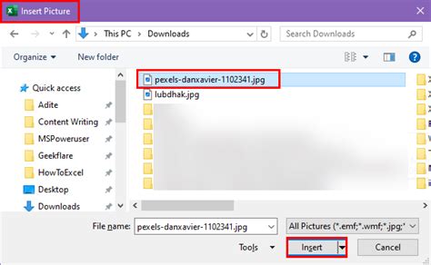 5 Ways To Insert A Photo In Microsoft Excel How To Excel