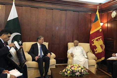 Fm Qureshi Meets Sri Lankan Counterpart Discusses Bilateral Matters