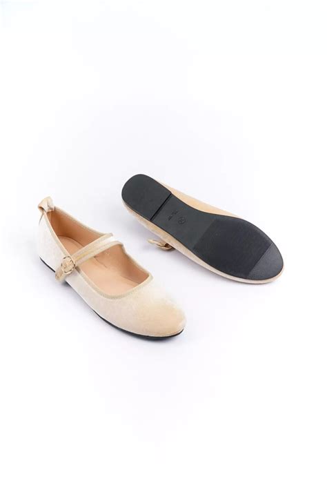 Jual Blow Blow Lensi Velvet Mary Jane Flats Shoes BLWF 0014 Original