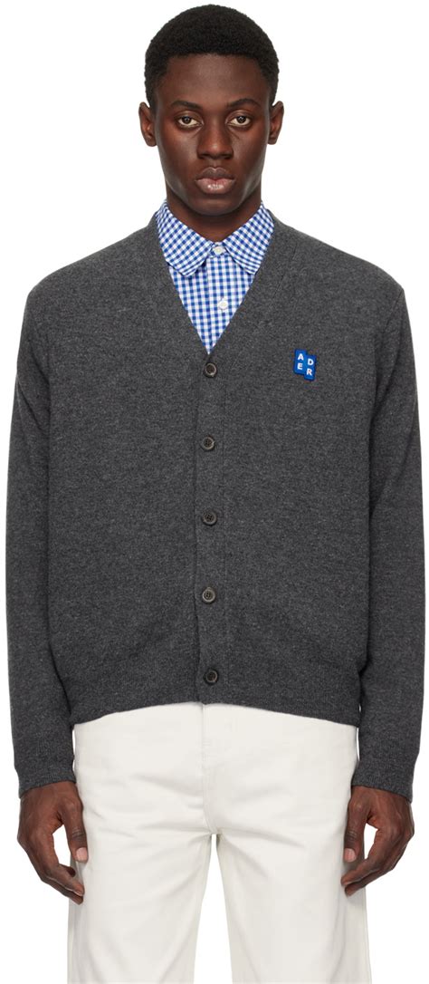Ader Error Gray Patch Cardigan Ader Error
