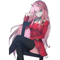 Zero Two Free Hq Image Transparent Hq Png Download Freepngimg