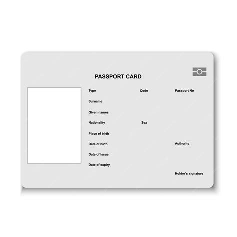 Premium Vector Passport Card