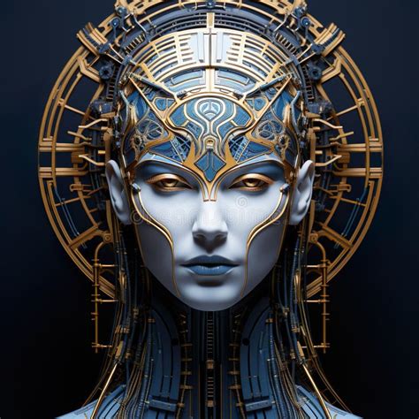 A High Tech Futuristic Data Center Backend Database Server Room Installation Stock Image Image