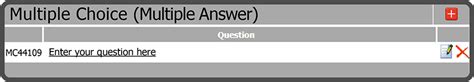 Add Multiple Choice Multiple Answer Test Question Answer