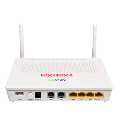 Fiber Optic Equipment Gpon Xpon Hg8245h With 4 Ge Lan 2 Voice Ports