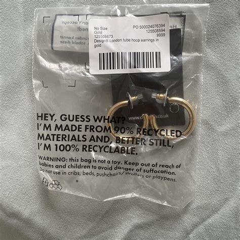 Asos Gold Chunky Hoop Earrings They Remain In The Depop