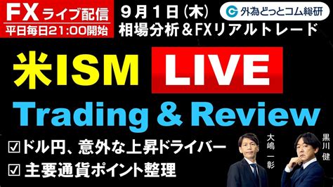 Fxライブ配信為替予想【実践リアルトレード】米ism Live ドル円の意外な上昇ドライバー、主要通貨ポイント整理 ドル円、豪ドル円