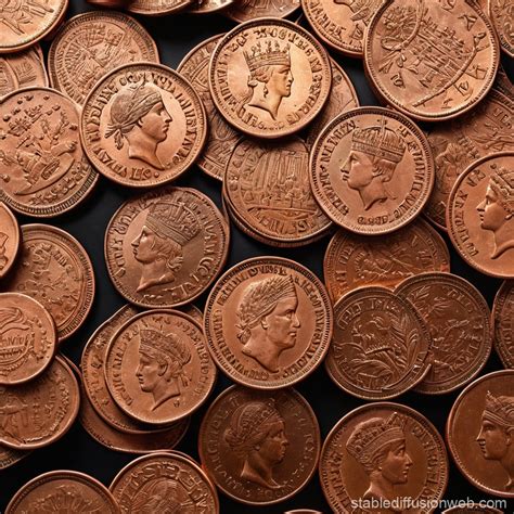 Copper Coins Stable Diffusion Online