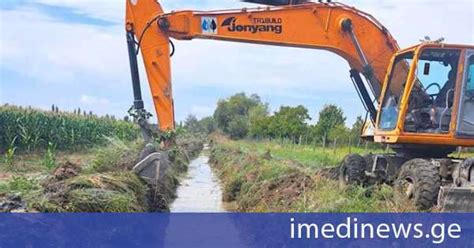 შინდისისა და ფხვენისის ტერიტორიაზე წყალგამანაწილებელი არხების ჯამში 2 5 კილომეტრიანი მონაკვეთი