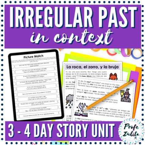 Irregular Preterite Spanish Verbs Reading And Activities With Sweet 16