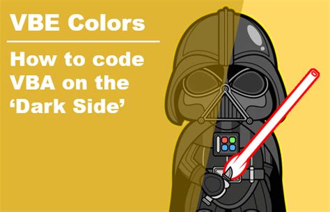 coding vba on the dark side my excel genius