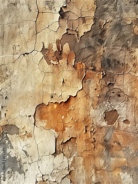 Wall Peeling Paint Red Stop Sign Bark Skin Talented Dead Tree Test Fur