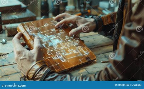 A Person Using An Augmented Reality Tutorial To Make Their Own