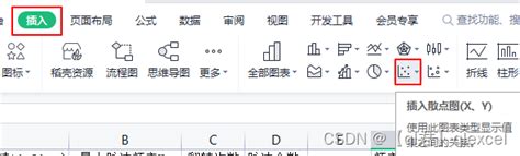 Excel绘制函数图、两列数据作为x轴y轴绘制关系图excel怎么用两组数据做xy图 Csdn博客