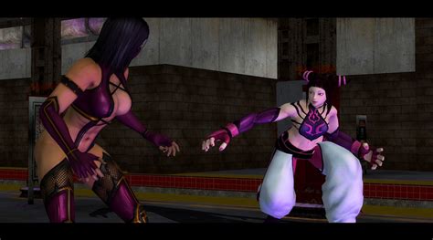 Mileena Vs Juri 3 Street Fighter Vs Mortal Kombat Fan Art 36337548