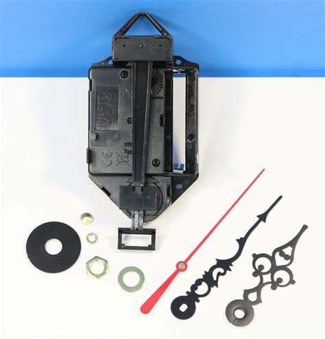 Quartex Pendulum Quartz Clock Movement Short Shaft Serpentine Hands