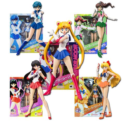 SHF Sailor Moon Mercury Mars Jupiter Venus Saturn Neptune Anime Action
