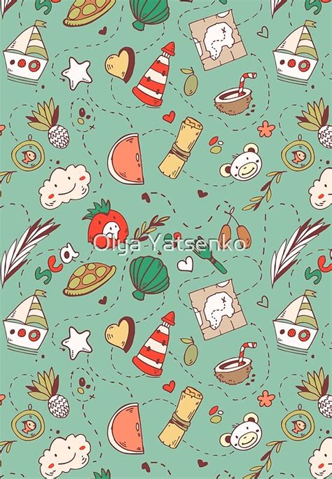 Adventure Pattern By Olya Yatsenko Redbubble