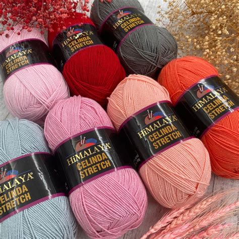 Himalaya celinda Stretch Yarn Elastic yarn 100 grams 430 | Etsy