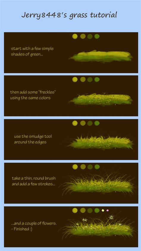 How To Draw Grass Digital