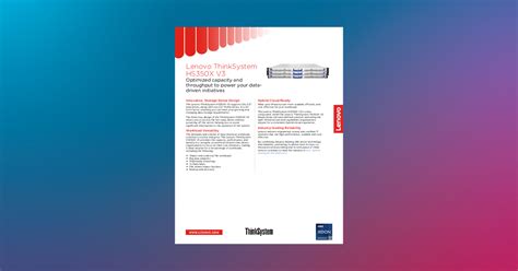 Lenovo Thinksystem Hs350x V3 Datasheet Lenovo Press