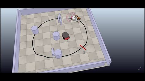 Line Follower Avoiding Obstacles V Rep Coppelia Robotics Youtube